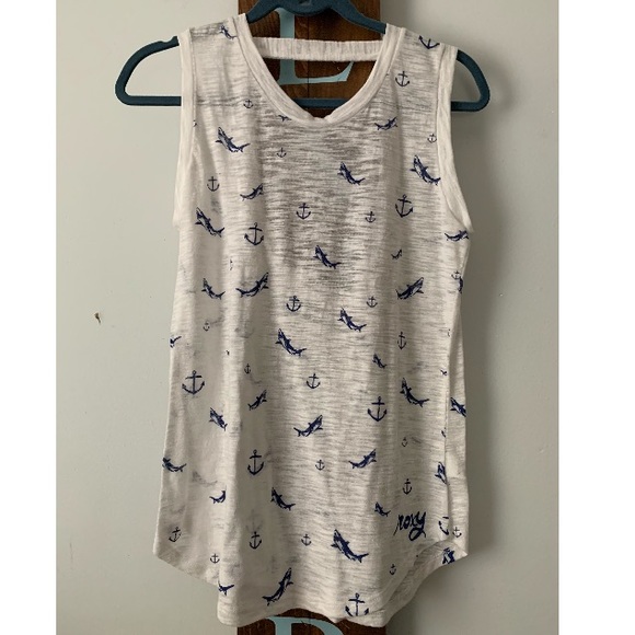 Roxy | Tops | Roxy Sharks Anchor Tank | Poshmark